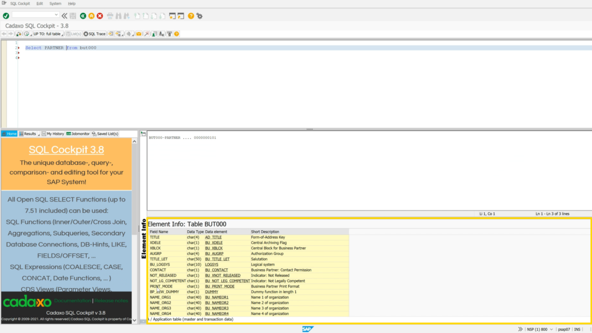 Sql Cockpit For Sap® Systems Der Leistungsfähige Sql Editor 2877